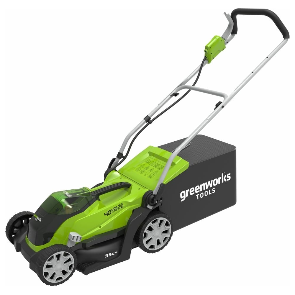 Аккумуляторная газонокосилка Greenworks G40LM35 - выгодная цена, отзывы ...