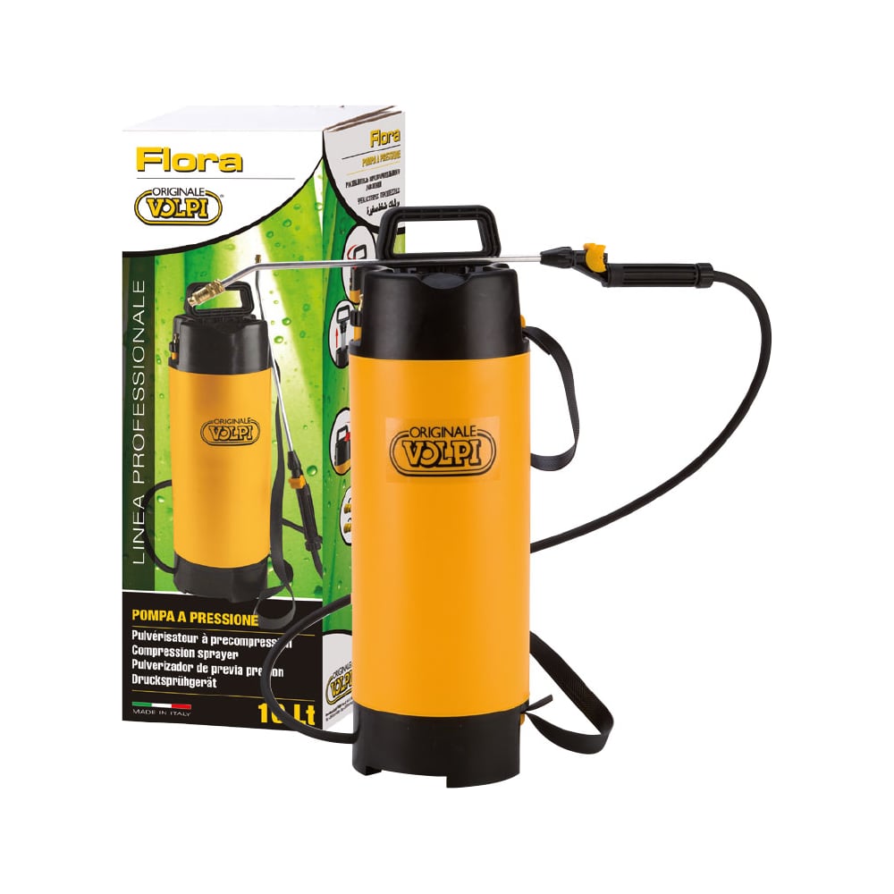 Помповый опрыскиватель со штангой Volpi Flora 10 л Rapid/Get 3385C ...