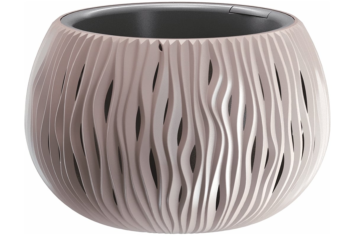 Кашпо для цветов Prosperplast SANDY BOWL мокко 2 предмета 3,9л DSK290 ...