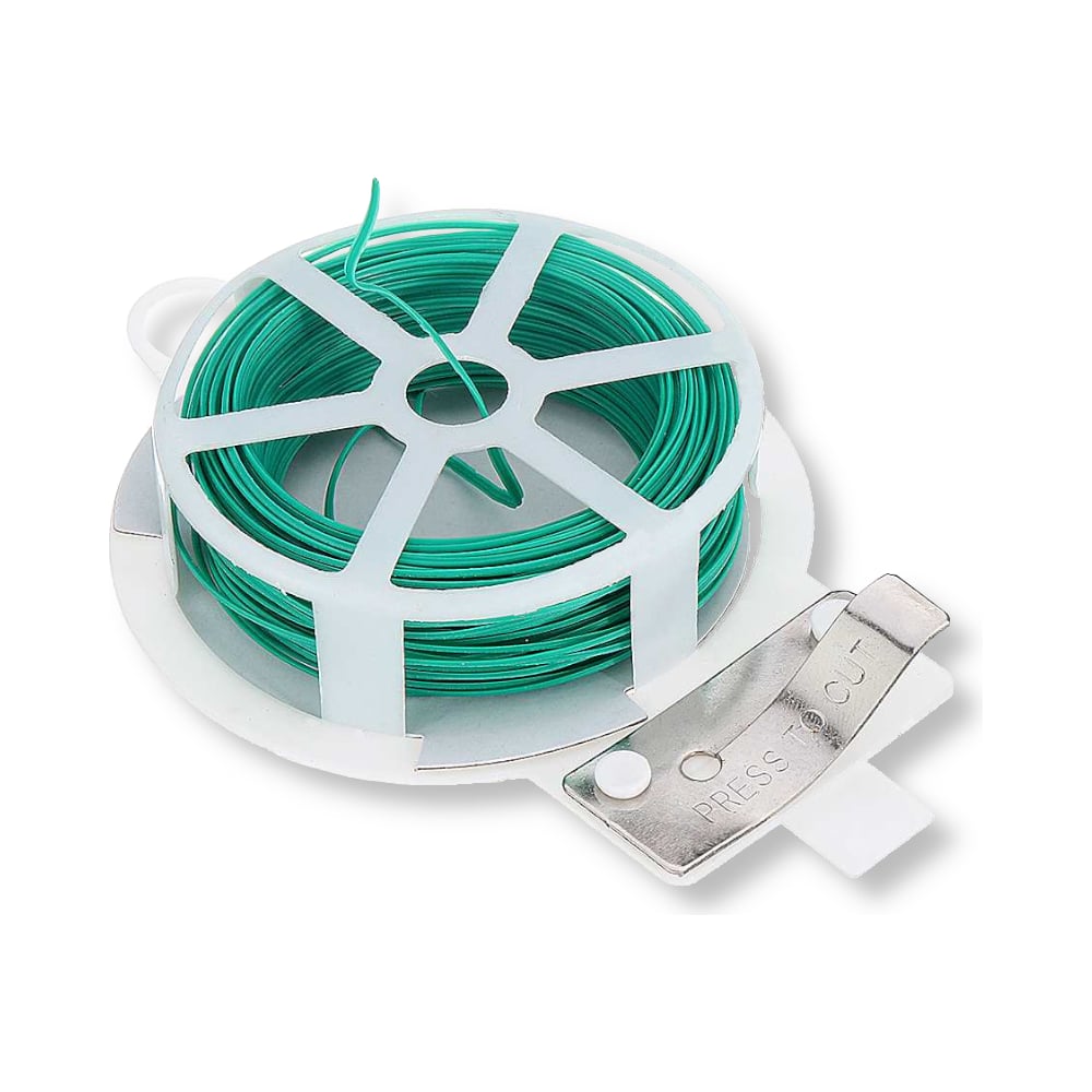 Проволока для подвязки растений на катушке MasterProf металл в ПВХ, 50 м ДС.070766 - выгодная ...