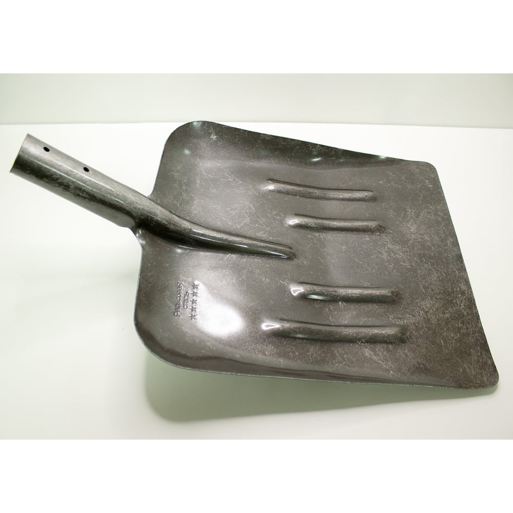 Лопата металлическая AV совковая, 1200 г, из рельсовой стали (снеговая ...