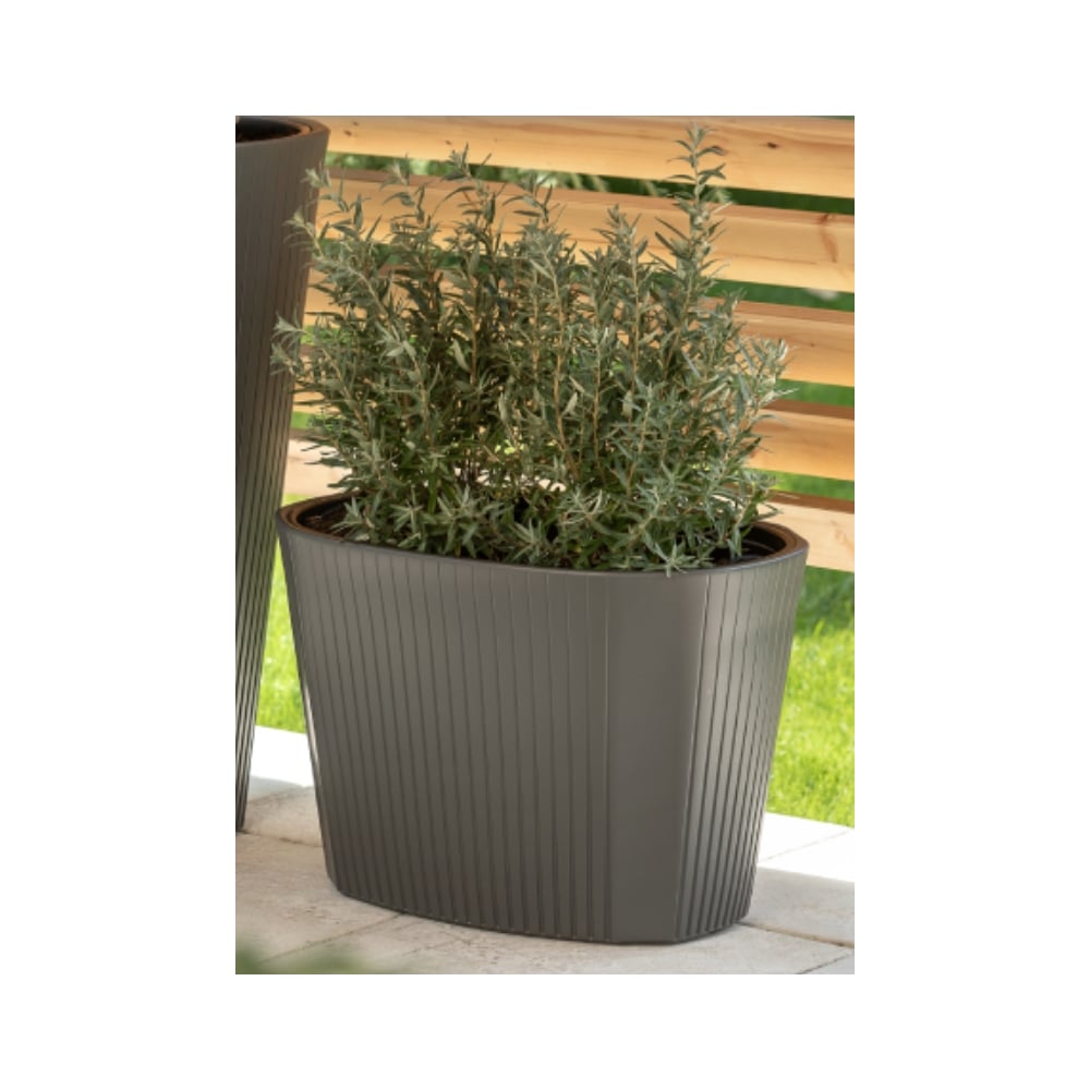 Овальное кашпо с вкладышем LAMELA Sp.z o. MUZA 889 59.5х39х41 см ...