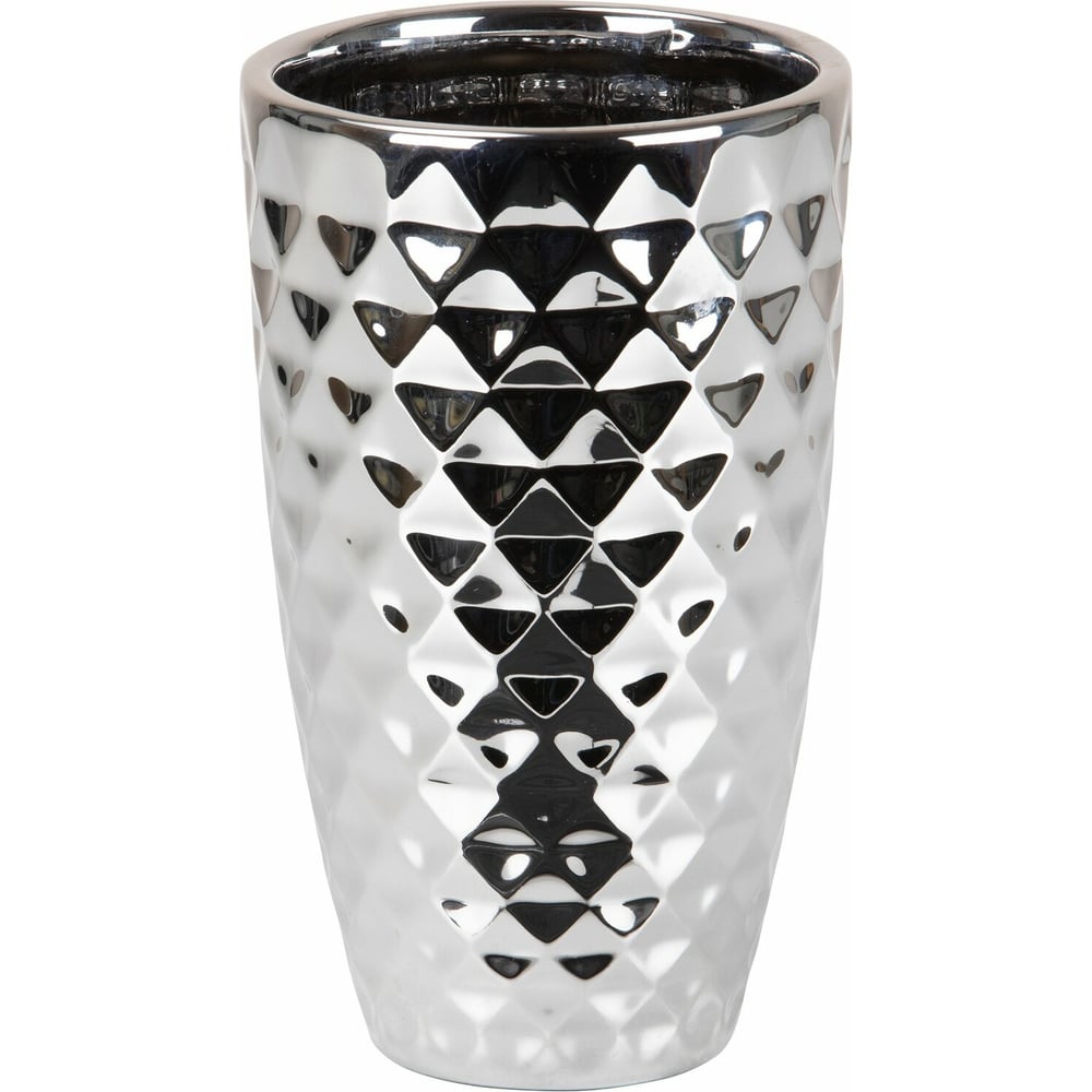 Керамическая ваза Scheurich 532 Mirror Silver высота 20 см, зеркальное ...