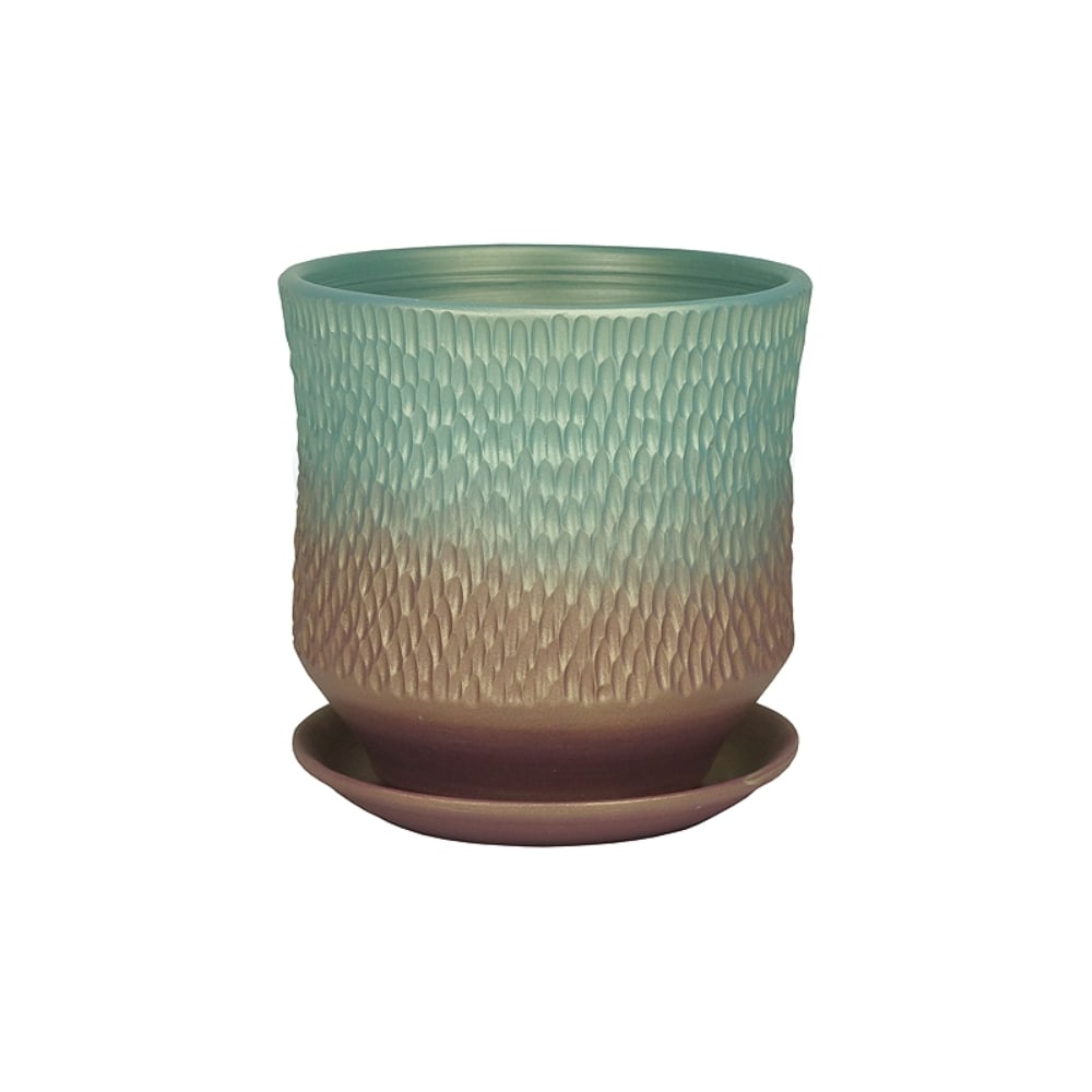 Горшок Сады Аурики 39 234 ПАВЛИН цилиндр темный, 22 см 061160 ...