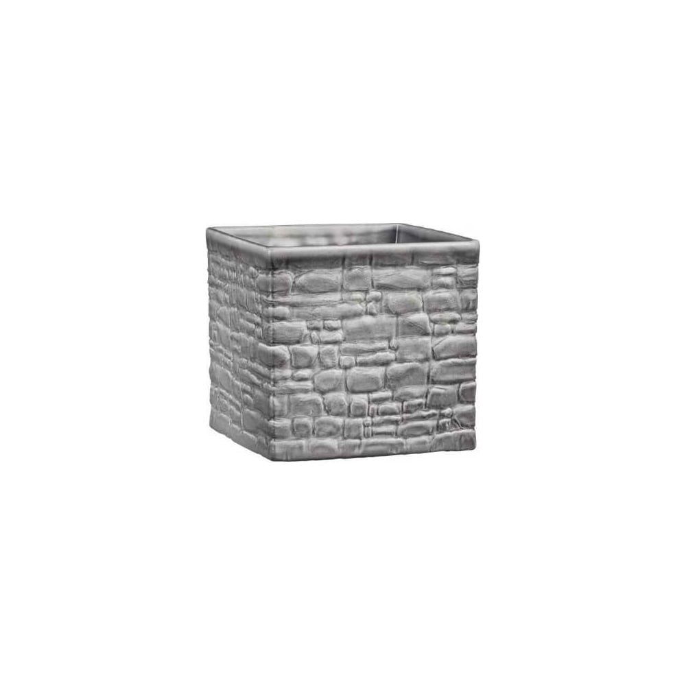 Кашпо Scheurich 995 Slate керамика, 15 см, серое 062057 - выгодная цена ...