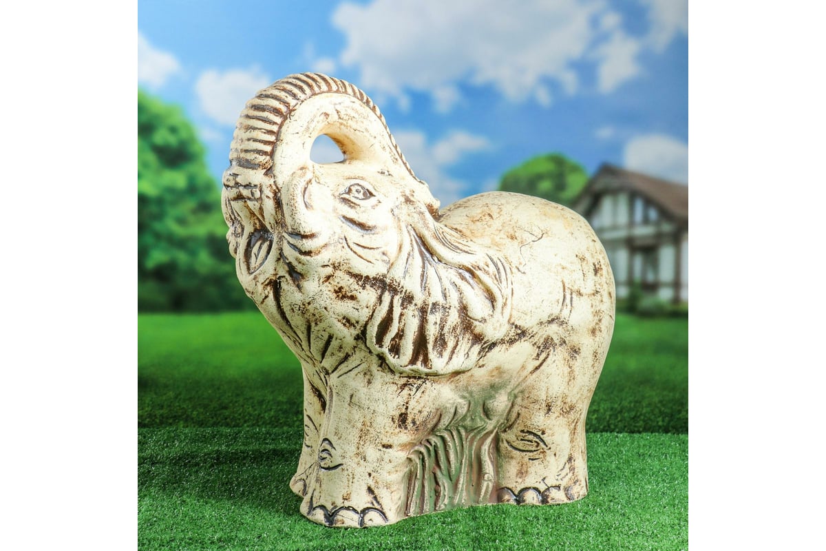 Садовая фигура СИМАЛЕНД Слон шамот, 40х30х56 см 1123968 - выгодная цена ...