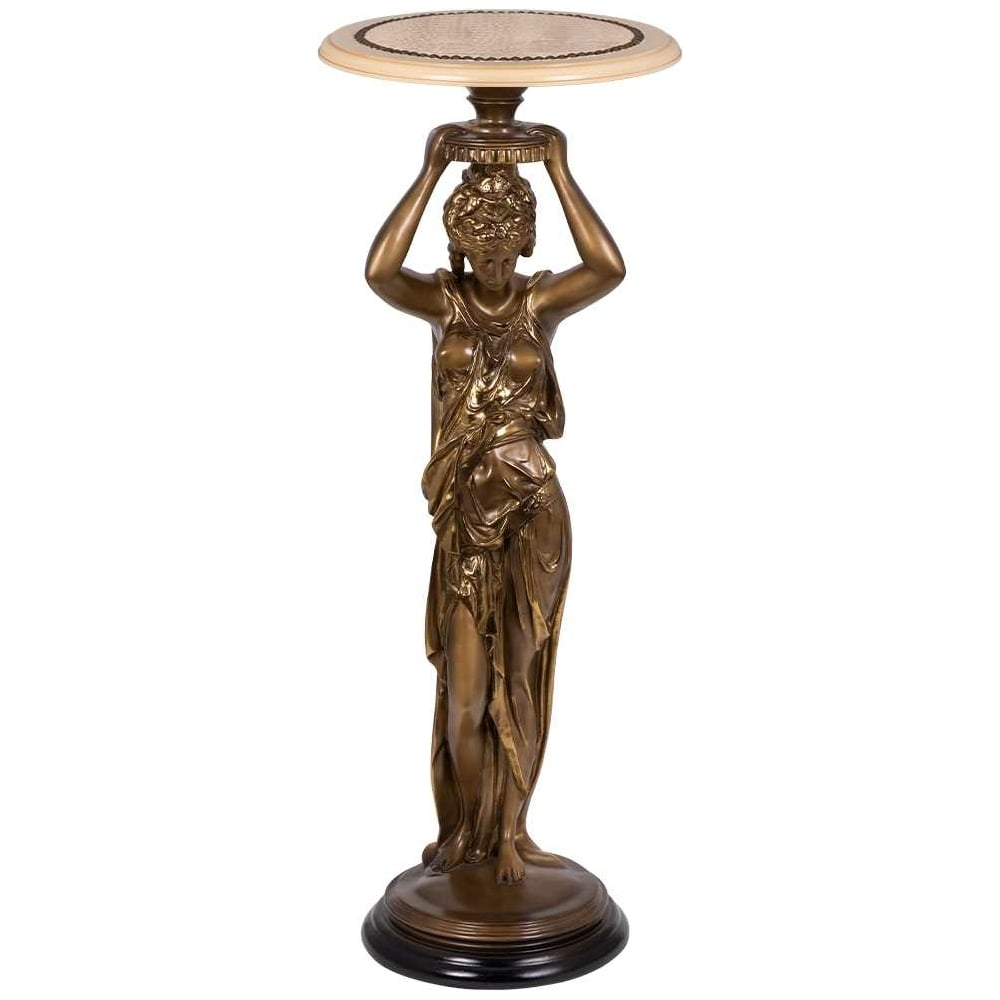 Декоративная подставка BOGACHO Гречанка бронзового цвета 13006/Б ...