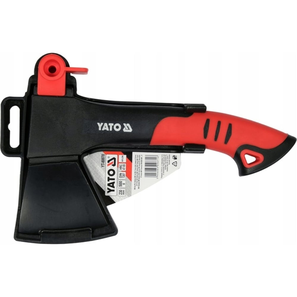 Плотницкий топор YATO 500 гр, 23 см, нейлоновая прорезиненная ручка YT ...