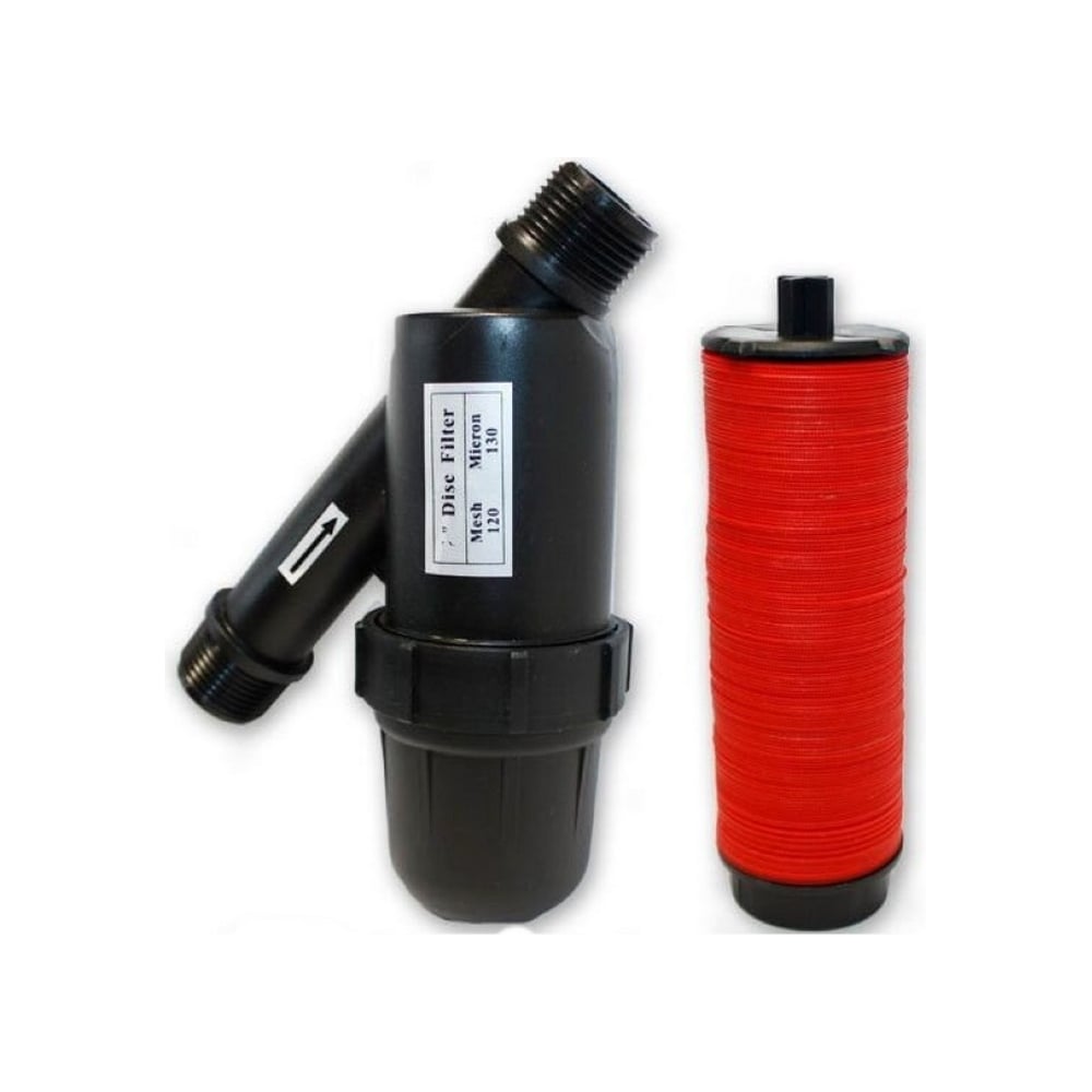 Дисковый фильтр Green Helper 3/4" нар х 3/4" нар, 120 mesh 1725S120MZ03 ...