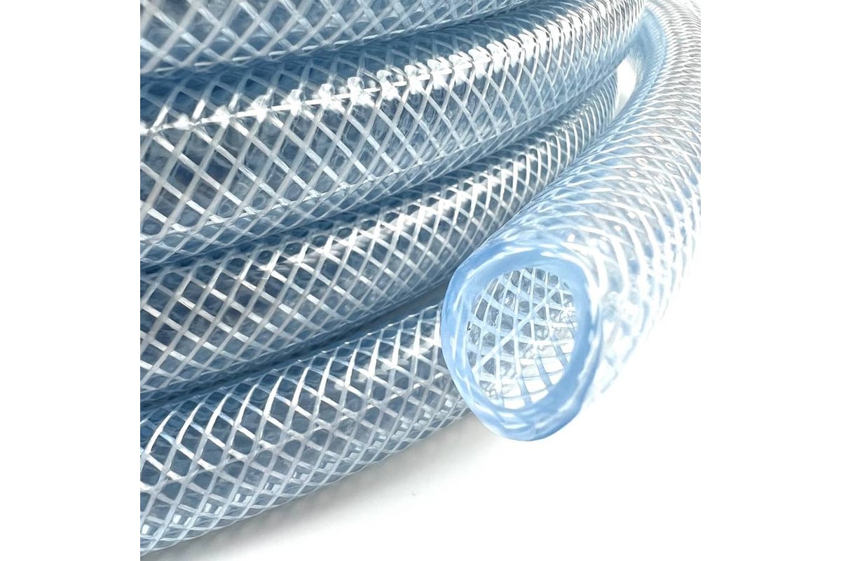 Прозрачный пищевой армированный трехслойный шланг Профитт 14x20 мм 50 м 9272913 1 выгодная