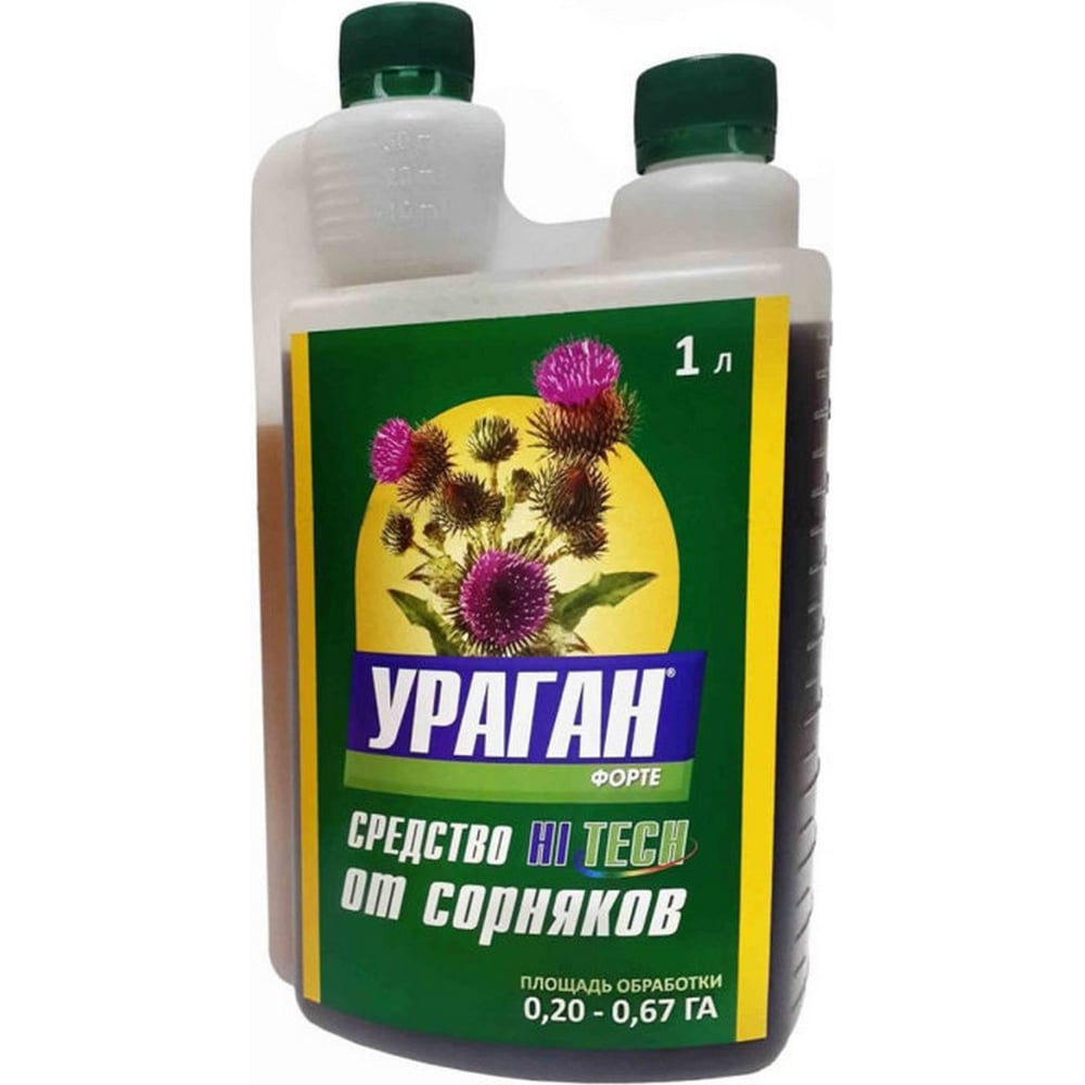 Гербицид сплошного действия Зеленая Аптека Садовода Ураган Форте 1 л ...