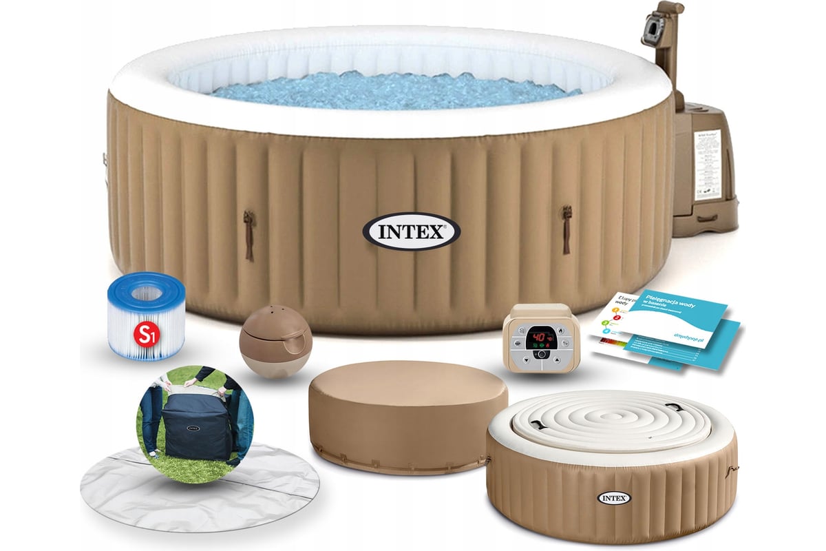 СПА-бассейн Intex Bubble Massage 145/196x71см, круглый 28474 - выгодная ...