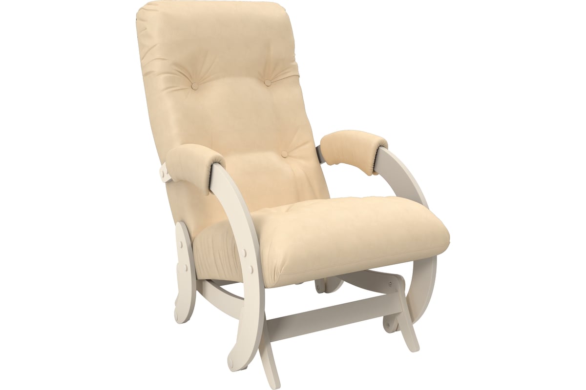 Кресло-глайдер Комфорт Модель 68, дуб шампань, кожзам Polaris Beige ...