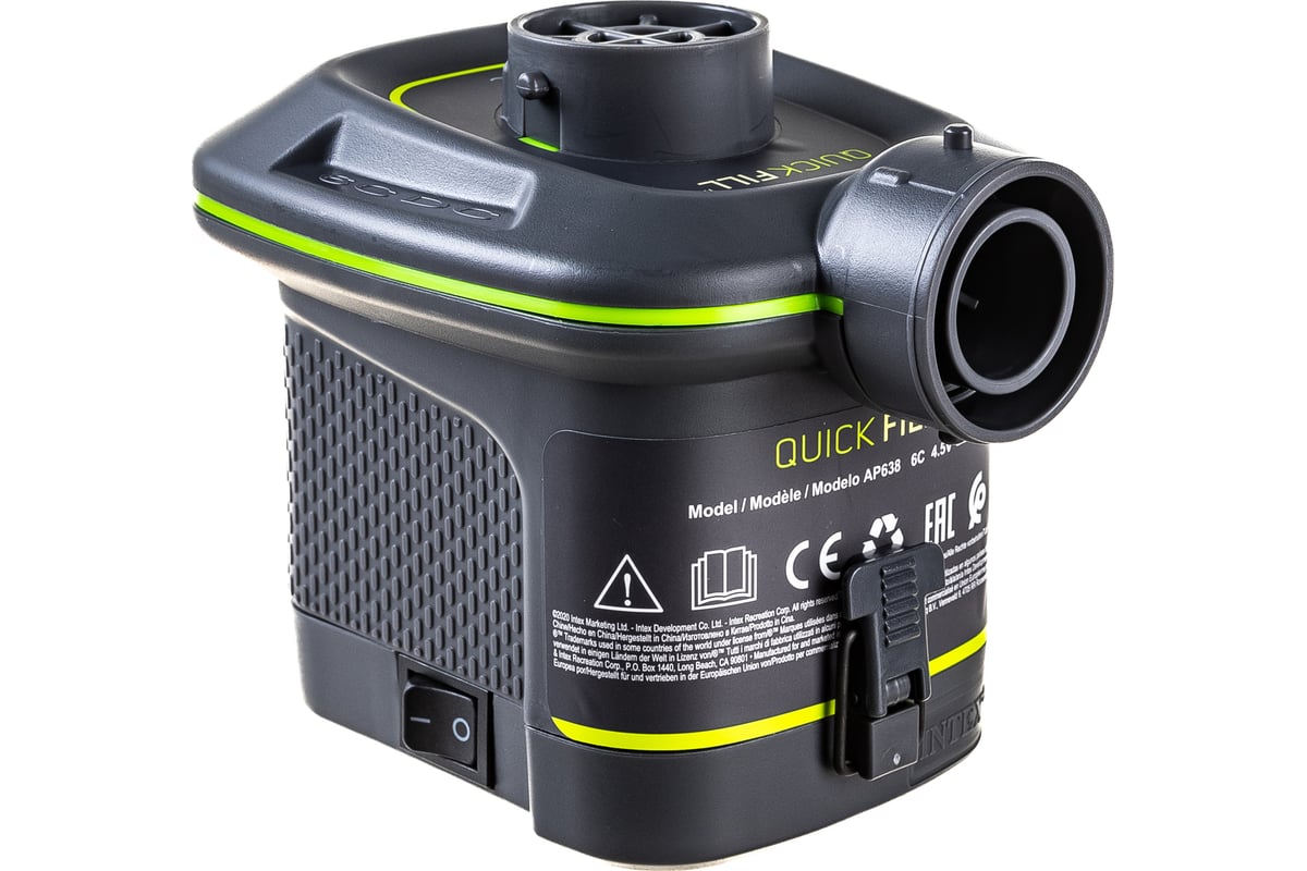 Электрический насос Intex Quick-Fill, на батарейках 6шт, типC, 3 ...