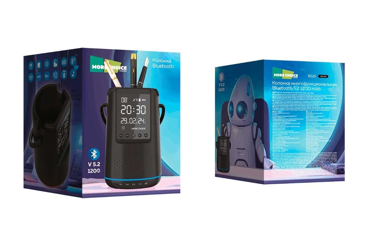 Беспроводная многофункциональная колонка More Choice BS25 Black ...