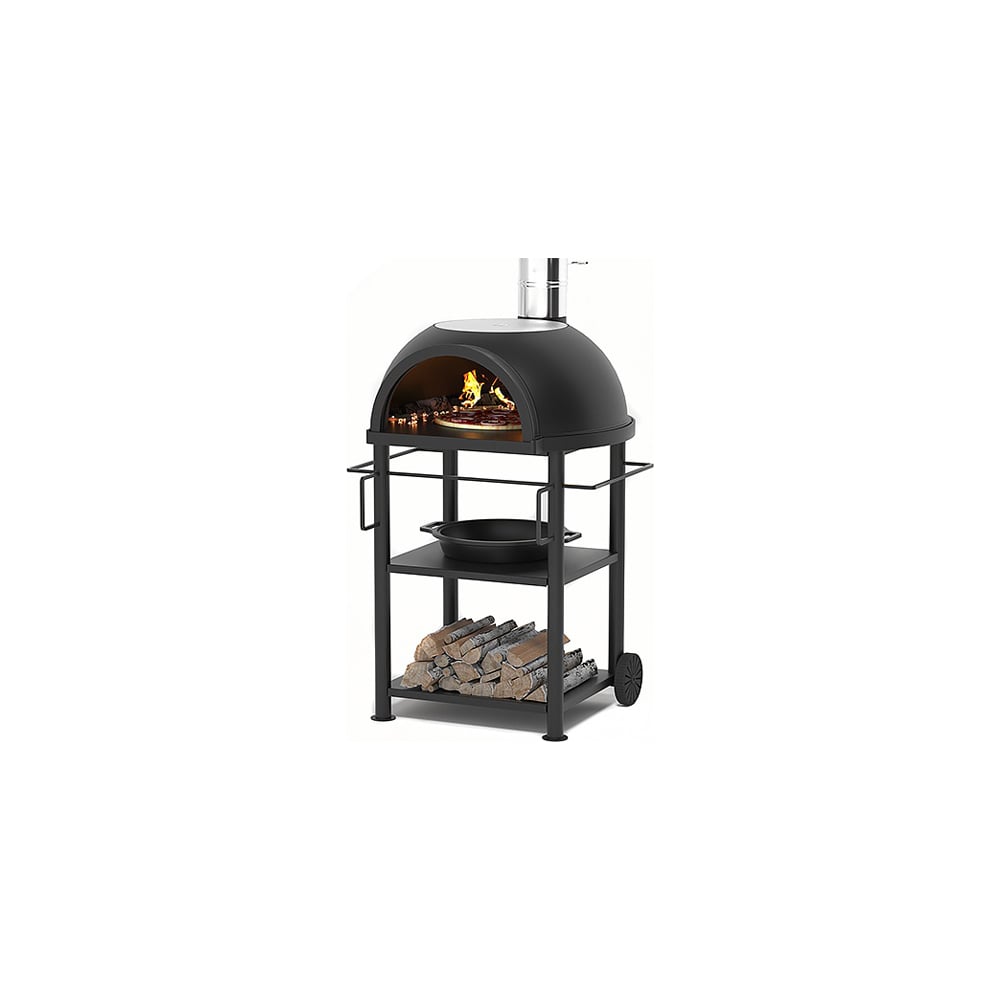 Садовая чугунная печь Везувий LEGENDA GARDEN О-1200066 для мяса и рыбы ...