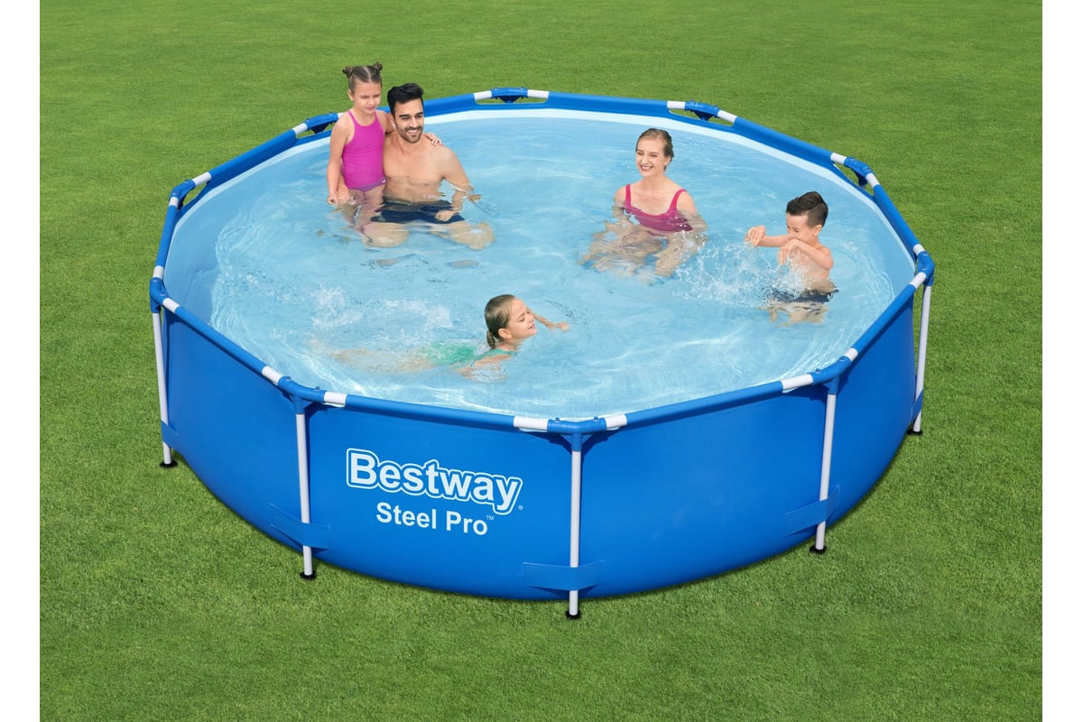 Каркасный бассейн Bestway Steel Pro 305х76см, 4678л 56677 BW 008899 для ...