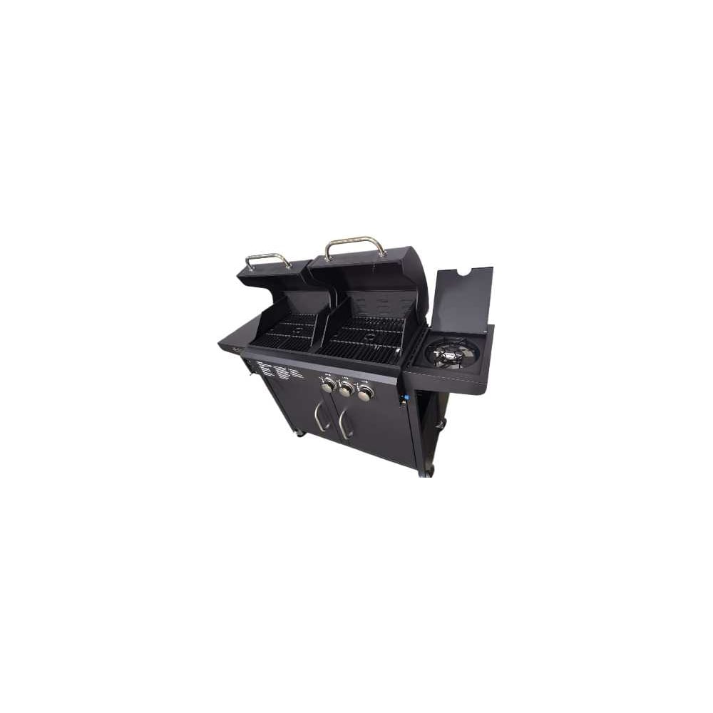 Газовый гриль MaxGrill комбинированный с 2+1 конфорками и угольным ...
