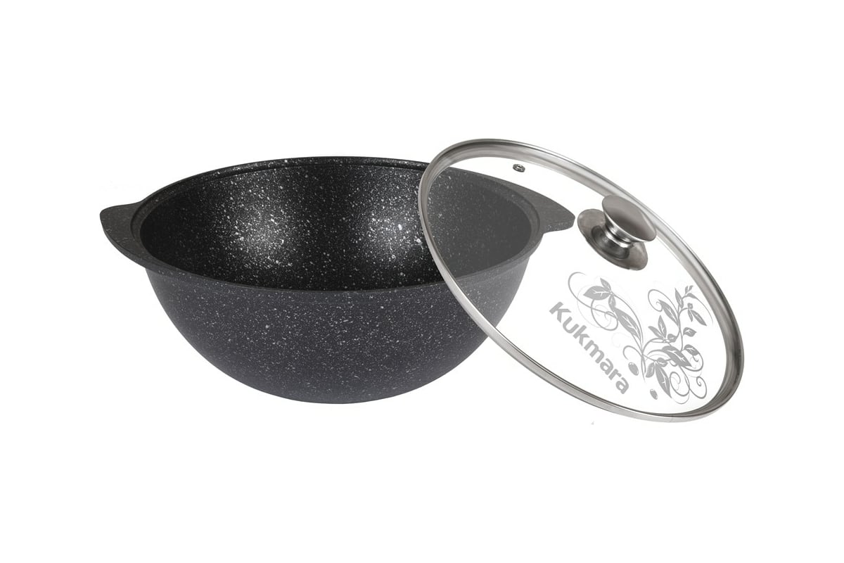 Казан для плова со стеклянной крышкой Kukmara 3.5 л, антипригарное ...