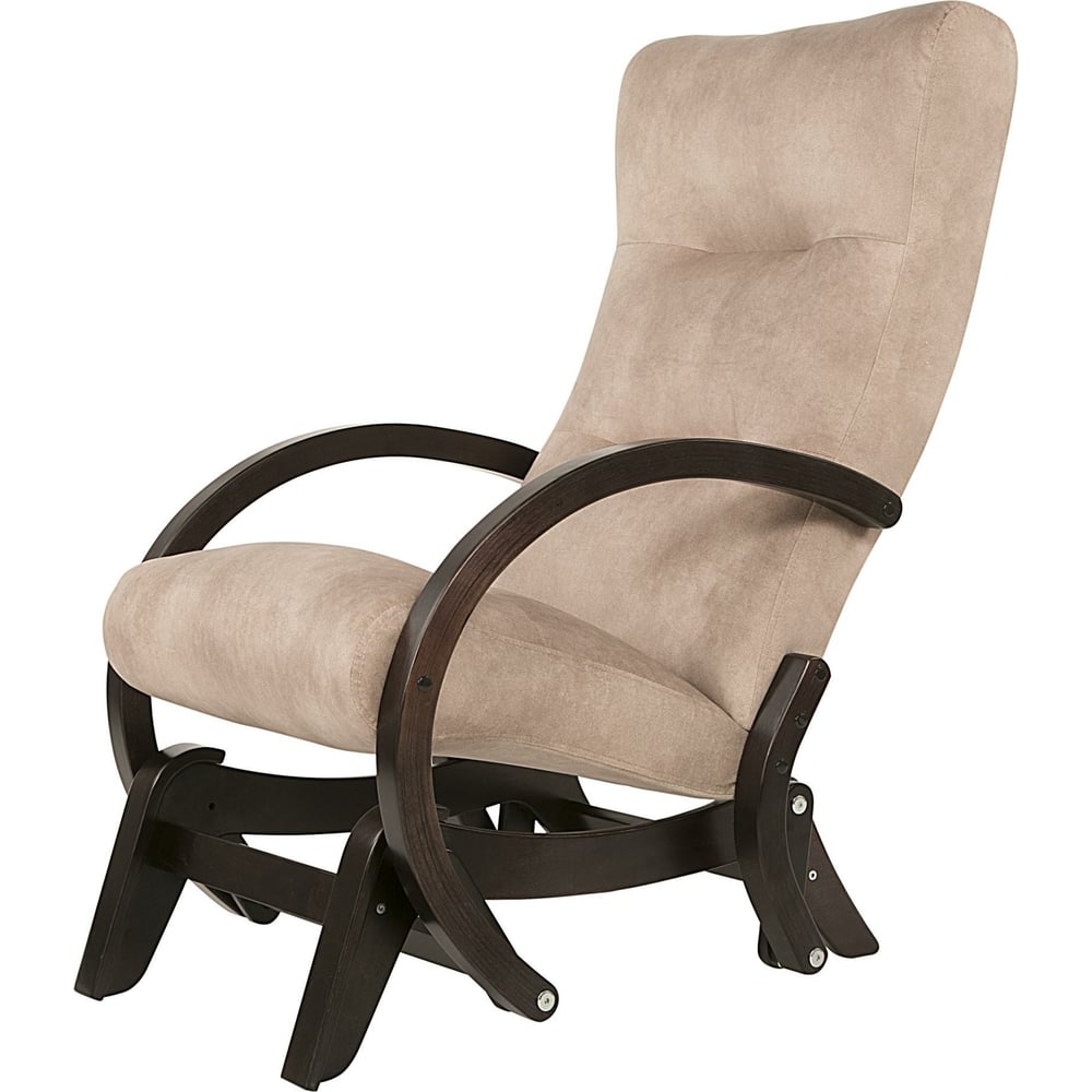 Кресло-качалка Garden story Мэтисон каркас Орех + сиденье серо ...