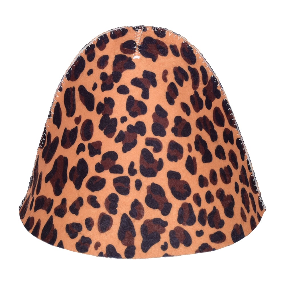 Шапка для бани и сауны Hot Pot Леопардовый принт войлок 41348 ...