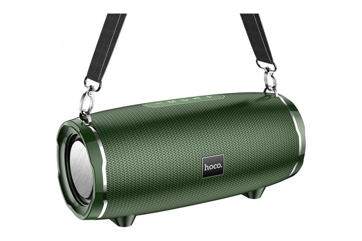 Портативная bluetooth колонка Hoco HC5 Cool Enjoy 2x15W, зеленая 801077 ...
