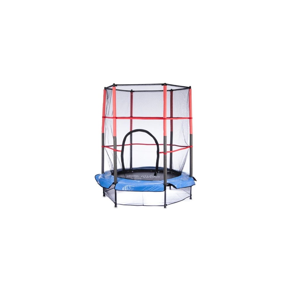 Батут Atlas Sport 140 см 4.5ft на эластичных ремнях Blue 2071000431413 ...