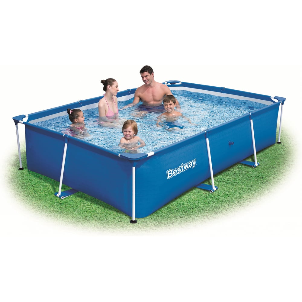 Каркасный бассейн BestWay 300х201х66 см, прямоугольный 56404 BW 030560 ...