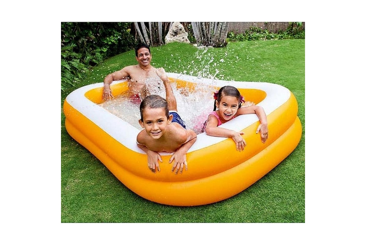Бассейн детский надувной Intex Мандарин 229х147х46см 57181 - выгодная ...
