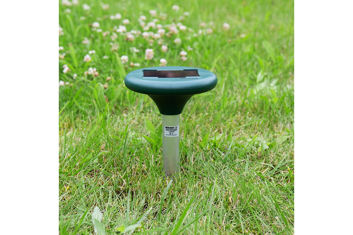 Ультразвуковой отпугиватель змей на солнечной батарее с подсветкой REXANT 71-0027 - выгодная ...