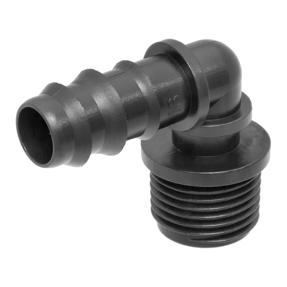 Уголок для трубки капельного полива MasterProf 16 мм х 1/2" н, 2 шт ДС.070717.2 - выгодная цена ...