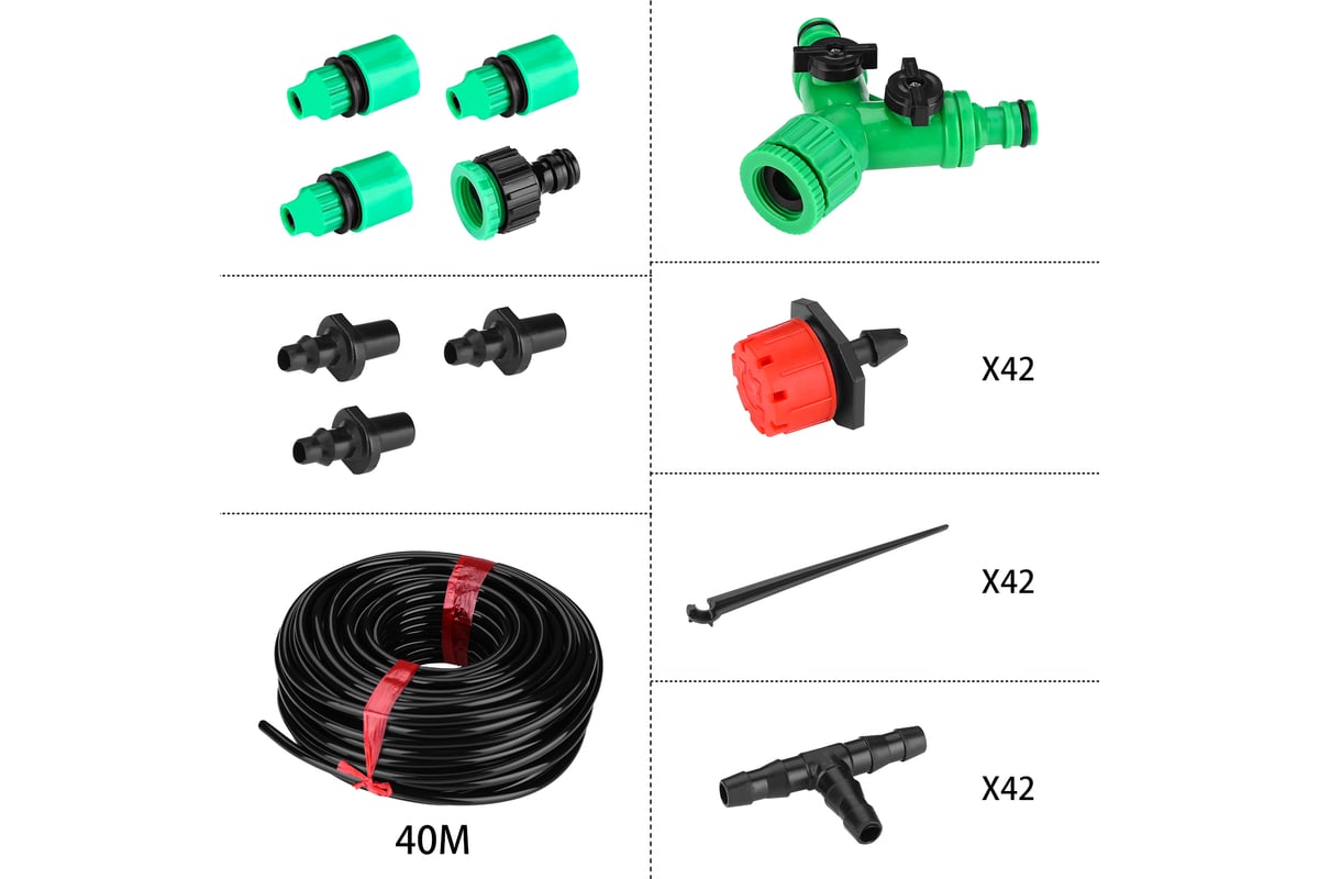 Комплект для капельного полива DEKO DKI40 40 м 065-0945 - выгодная цена ...