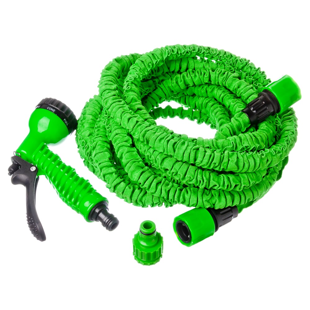 Расширяемый садовый шланг с распылителем и коннекторами MasterProf 15 м ДС.070848 - выгодная ...