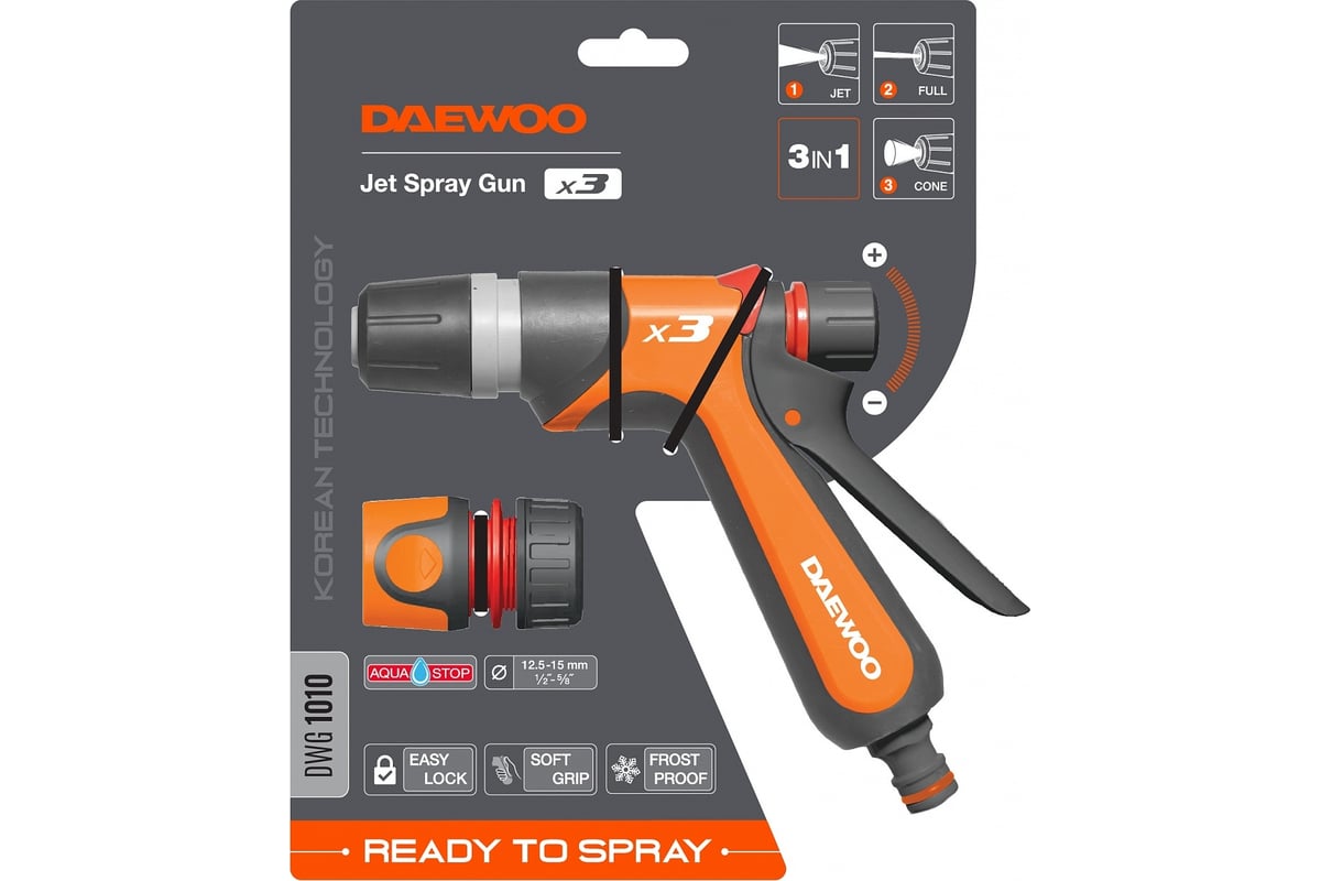 Пистолет-распылитель DAEWOO jet spray gun x3 DWG 1010 - выгодная цена ...
