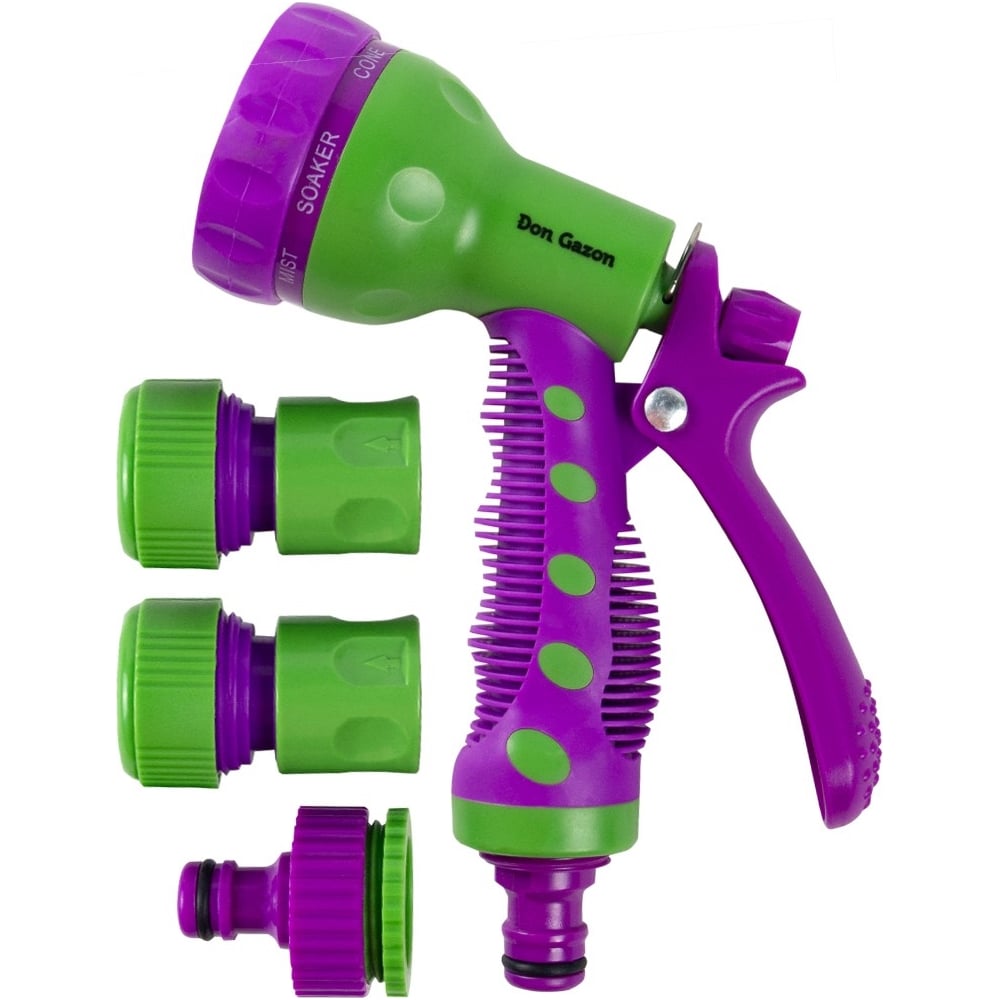 Набор для полива DON GAZON 3/4", пистолет 8 функций, 4 предмета 249966 ...
