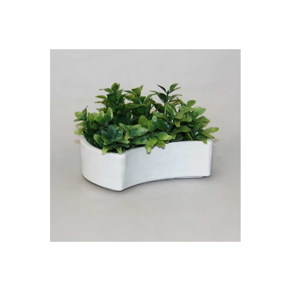 Кашпо для цветов Сады Аурики "Месяц" серый h-4см d9x11.5см 065540 - выгодная цена, отзывы ...