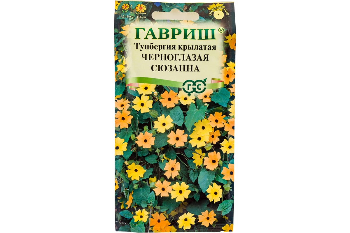 Семена ГАВРИШ Тунбергия крылатая Черноглазая Сюзанна 0 3 г 00001653