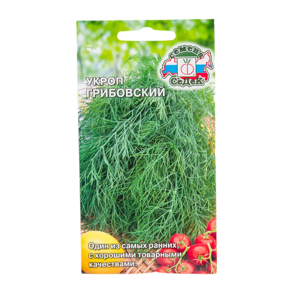 Укроп СеДеК Грибовский ран.спел, крупн, 18-30 см, сильнорассеч, кр.разм ...