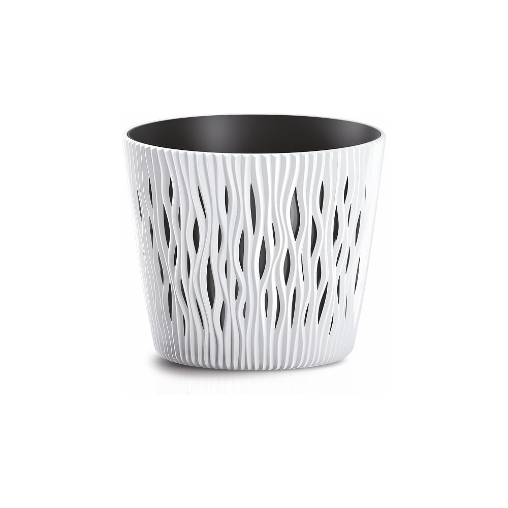 Кашпо для цветов Prosperplast SANDY ROUND белый, 5 л DSR220-S449 ...