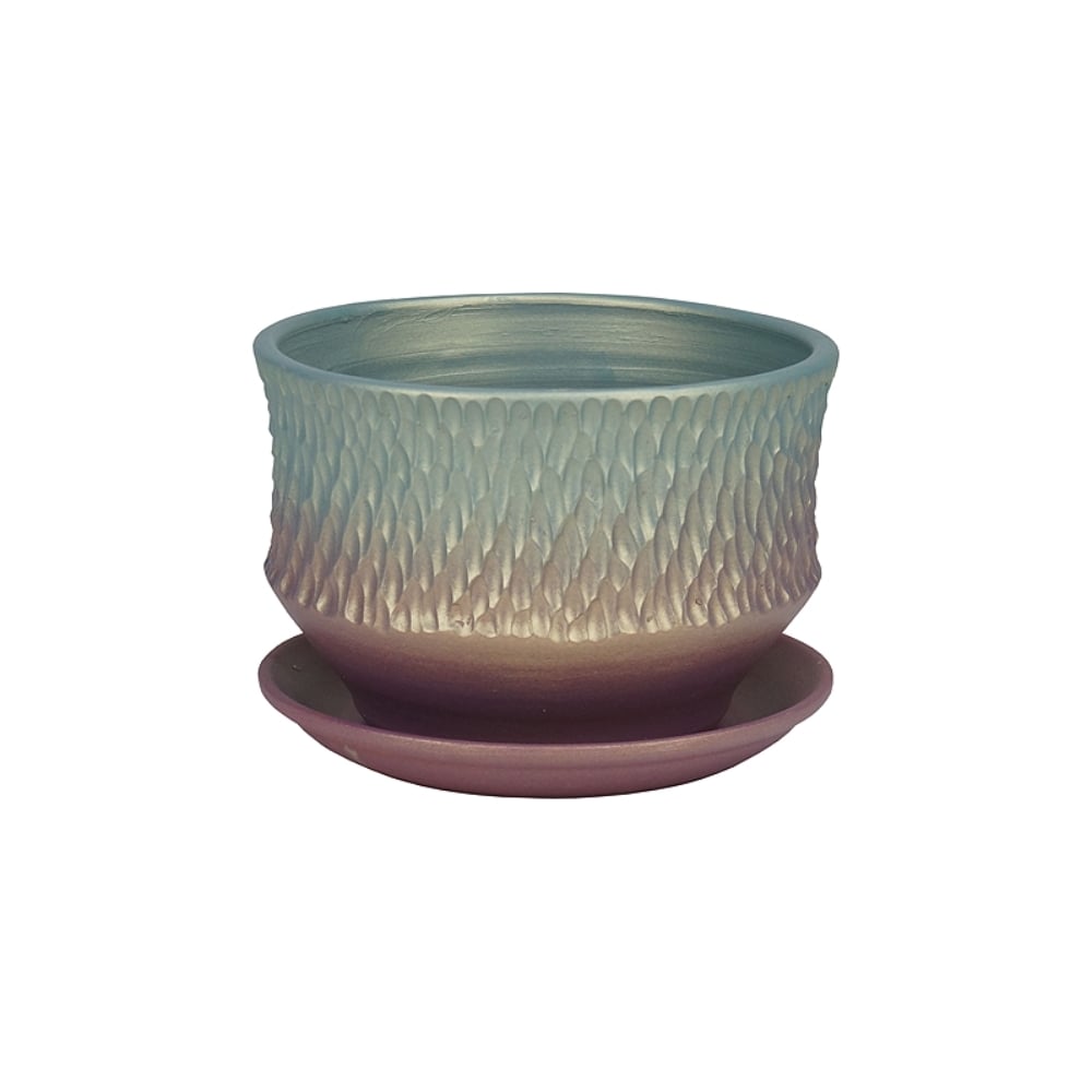 Горшок Сады Аурики 38 234 ПАВЛИН плошка темный, 18 см 061157 - выгодная ...