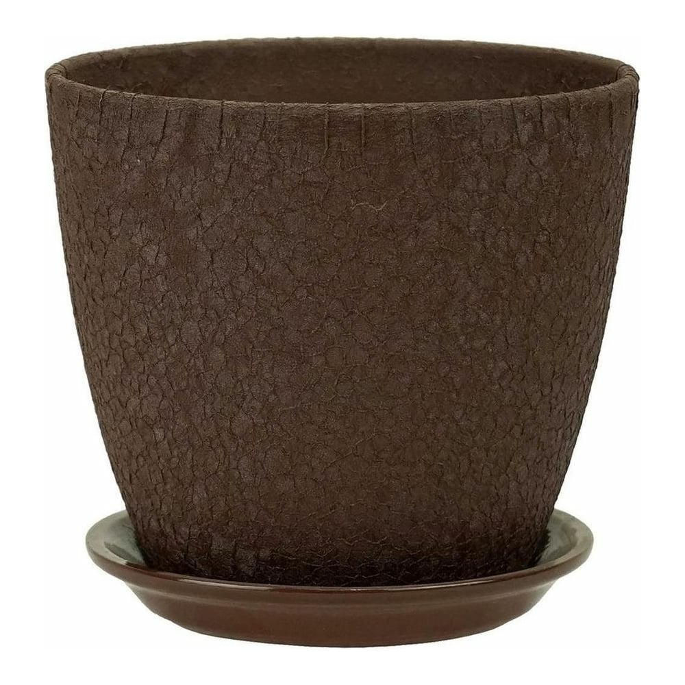 Горшок Сады Аурики ВН 04 3 бутон Винил шоколад, керамика, 18 см, 4 л ...
