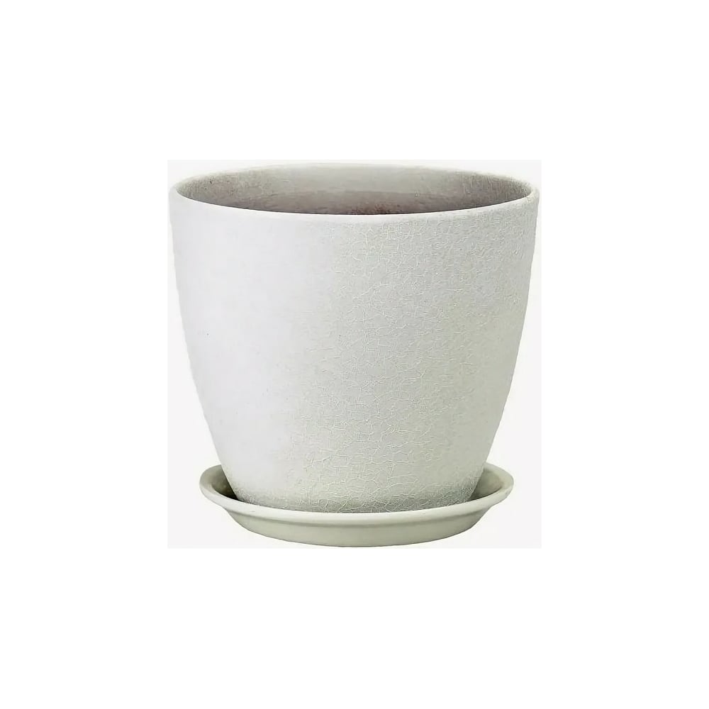 Горшок Сады Аурики ВН 01 1 бутон Винил бежевый, керамика, 12 см, 1 л ...