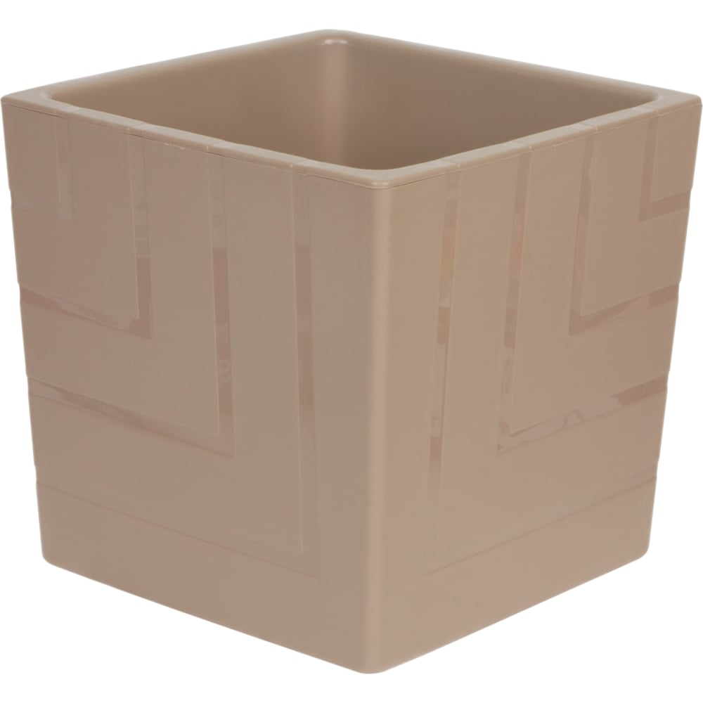 Пластиковый горшок с вкладкой liveingreen КВАДРО фраппе диам. 16 см ...