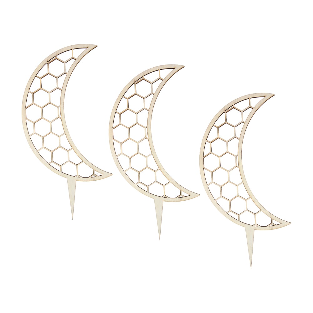 Опора для комнатных растений INBLOOM месяц, 3 шт, 30x14 см, дерево 173-071 - выгодная цена ...