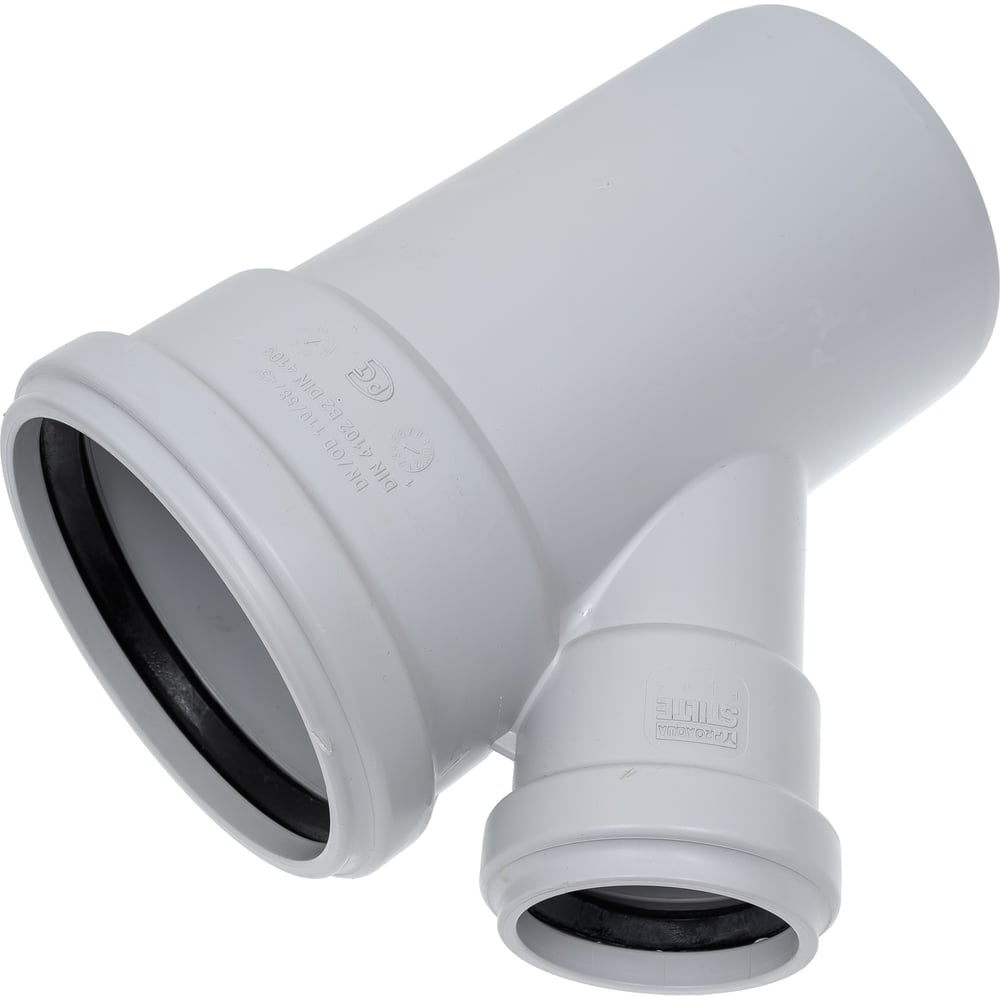 Тройник Бесшумная канализация PRO AQUA STILTE PLUS 110x58/45 ...