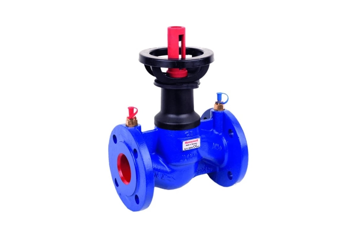 Фланцевый запорно-балансировочный клапан Honeywell с измерительными ...