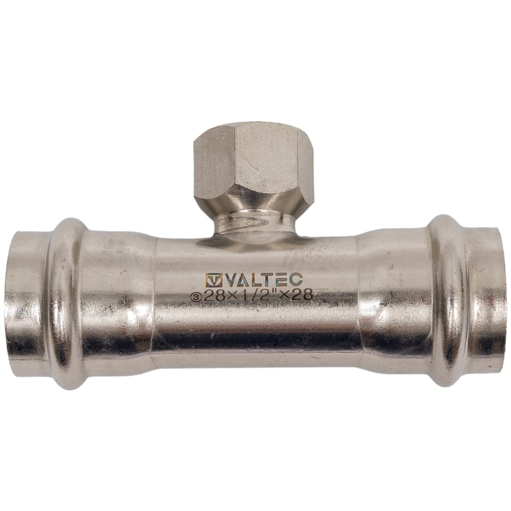 Тройник VALTEC с внутренней резьбой, нержавеющая сталь 28х1/2 VTi.932.I.280428 - выгодная цена ...