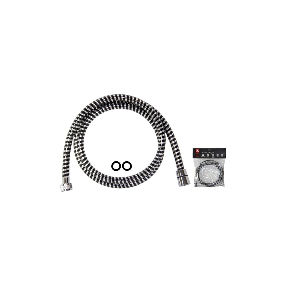 Шланг для душа ARGO PVC ESPIROFLEX BLACK 1/2, 150 см 34550 - выгодная ...