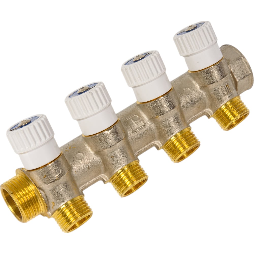 Распределительный коллектор STOUT 3/4, 4 отвода 1/2 SMB 6851 341204 ...