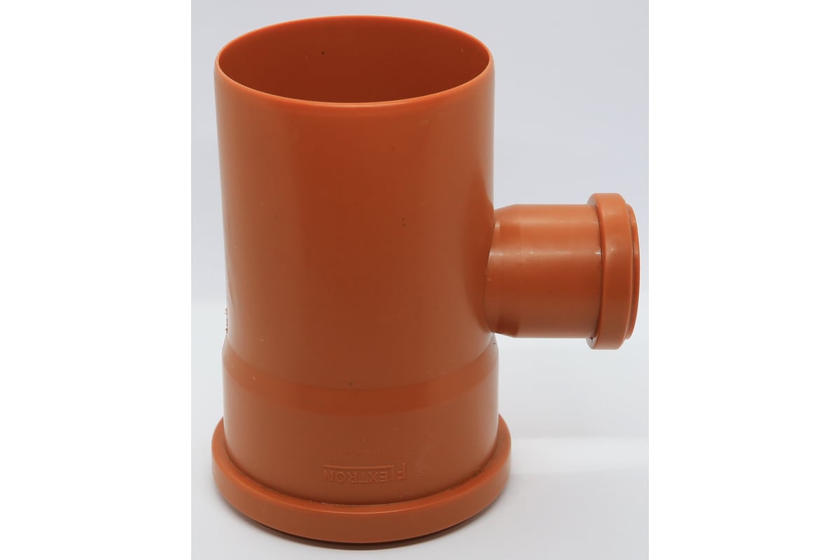 Тройник для наружной канализации Flextron d 110 мм на d 50 мм, 87.5 ...